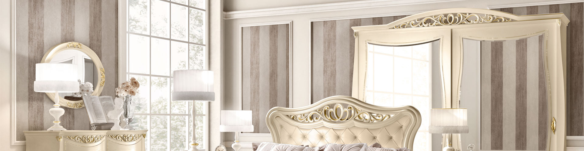 Bed with surrond and leather headboard - Signorini Coco